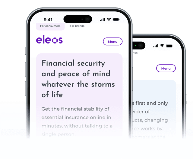 Fully digital life and income protection insurance | Eleos